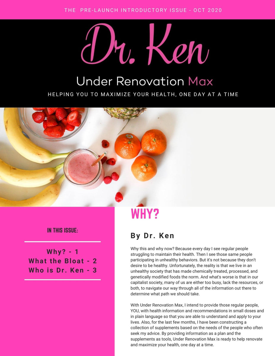 Newsletter - Pre-launch Issue – Under Renovation